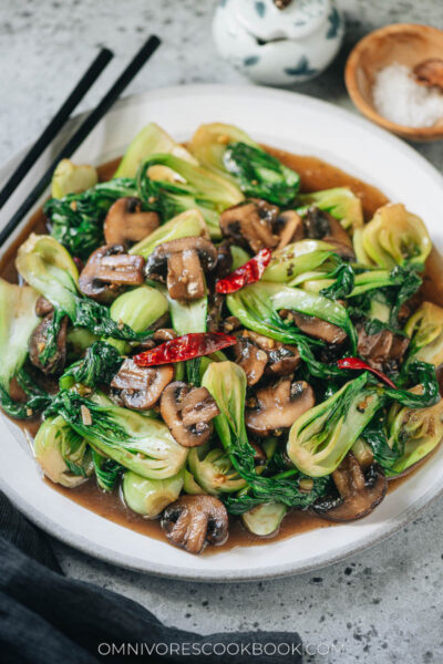 Bok Choy and Mushroom Stir Fry - Omnivore's Cookbook