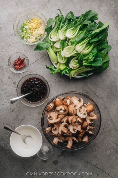 Bok Choy and Mushroom Stir Fry - Omnivore's Cookbook