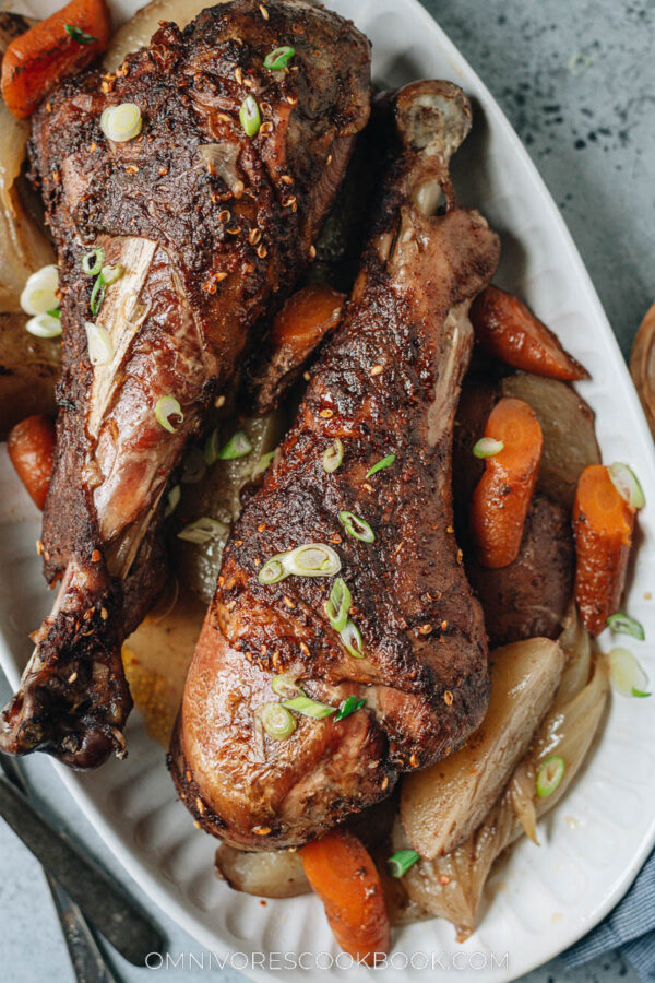Slow Roasted Turkey Legs - Omnivore's Cookbook