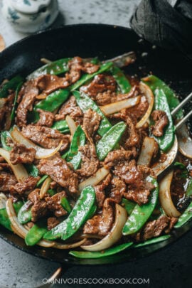 Beef with Snow Peas - Omnivore's Cookbook
