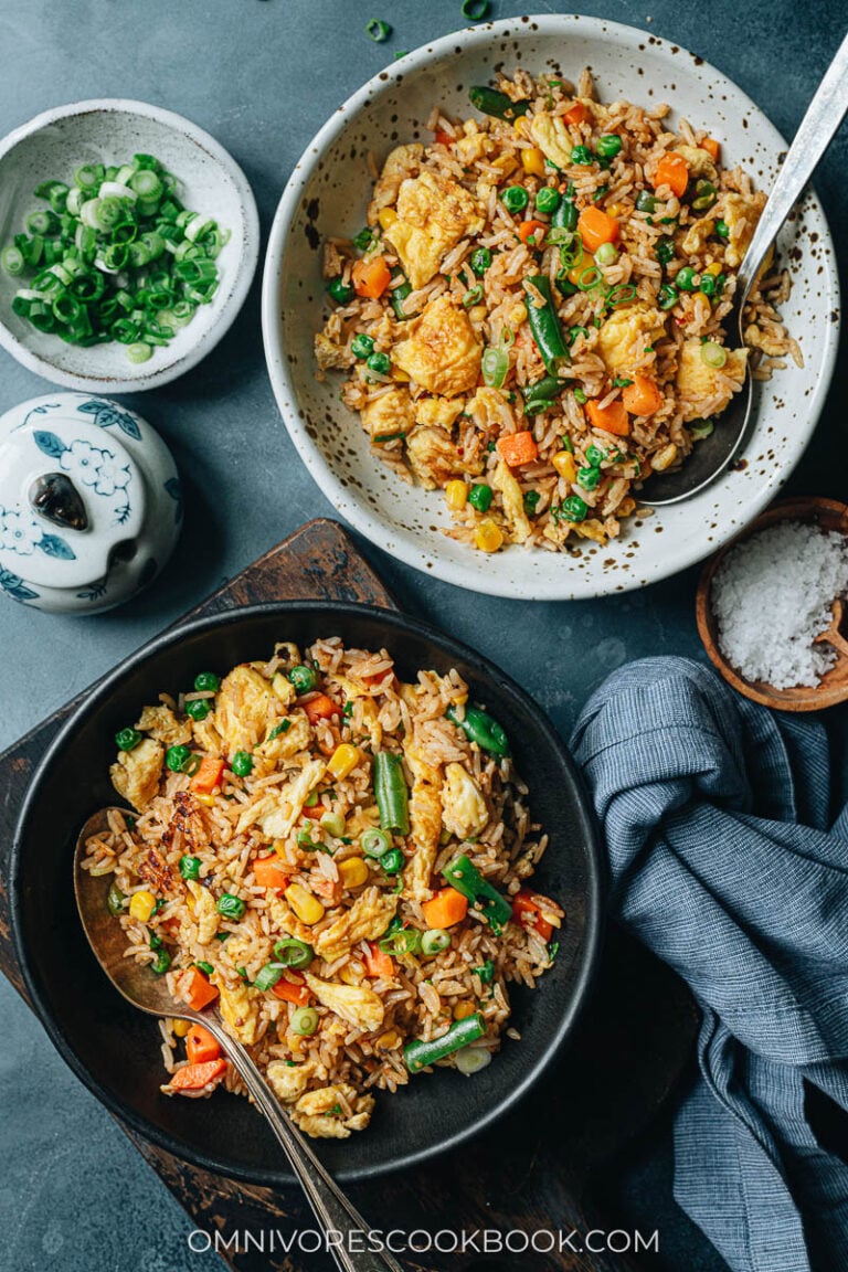 Vegetable Fried Rice (蔬菜炒饭) - Omnivore's Cookbook