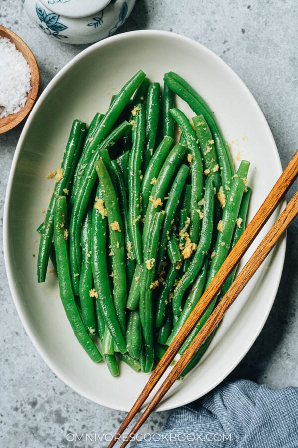 Ginger Green Beans (姜汁豆角) - Omnivore's Cookbook