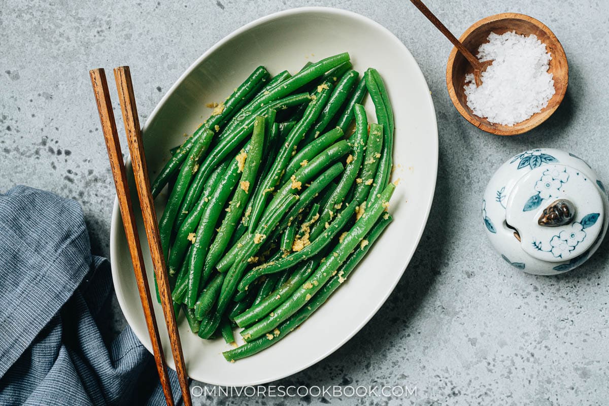 Ginger Green Beans (姜汁豆角) - Omnivore's Cookbook