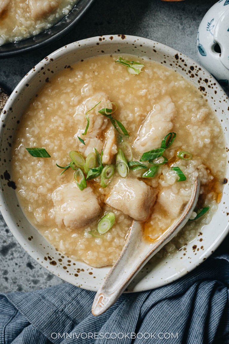 Chinese Fish Congee (生滚鱼片粥) - Omnivore's Cookbook