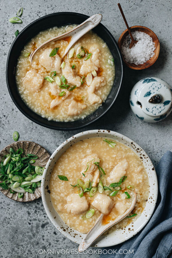 Chinese Fish Congee (生滚鱼片粥) - Omnivore's Cookbook