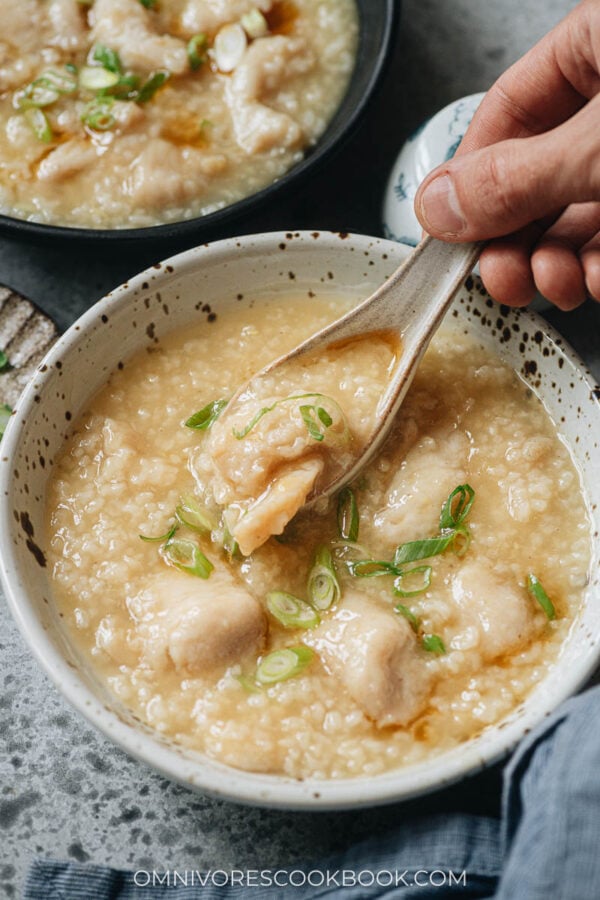 Chinese Fish Congee (生滚鱼片粥) - Omnivore's Cookbook