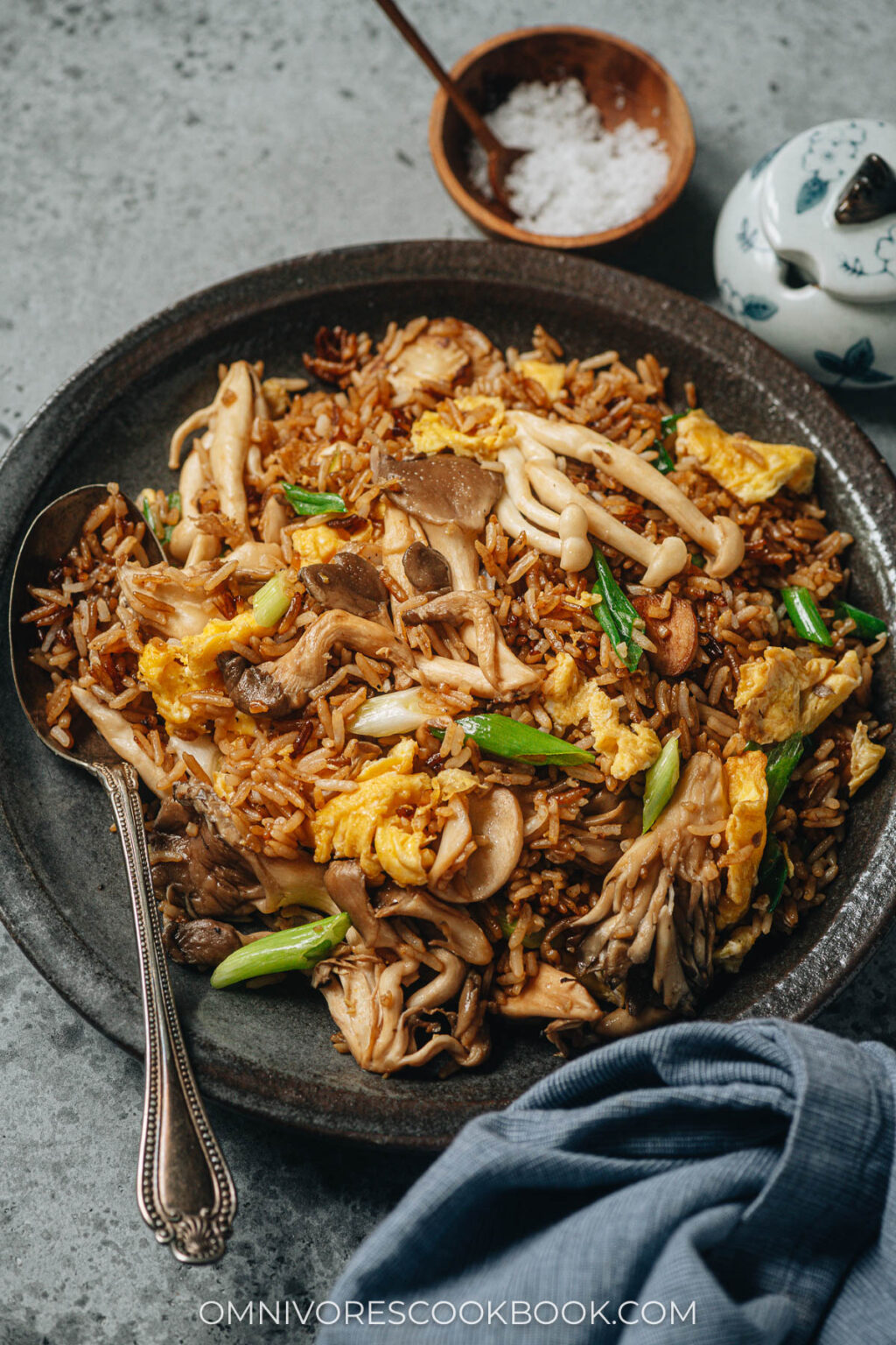 Mushroom Fried Rice (蘑菇炒饭) - Omnivore's Cookbook