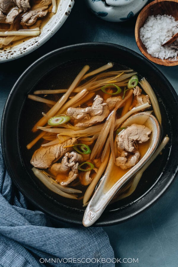 Easy Pork Soup with Lily Flower - Omnivore's Cookbook