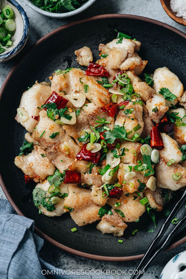 Salt and Pepper Fish (椒盐鱼片) - Omnivore's Cookbook