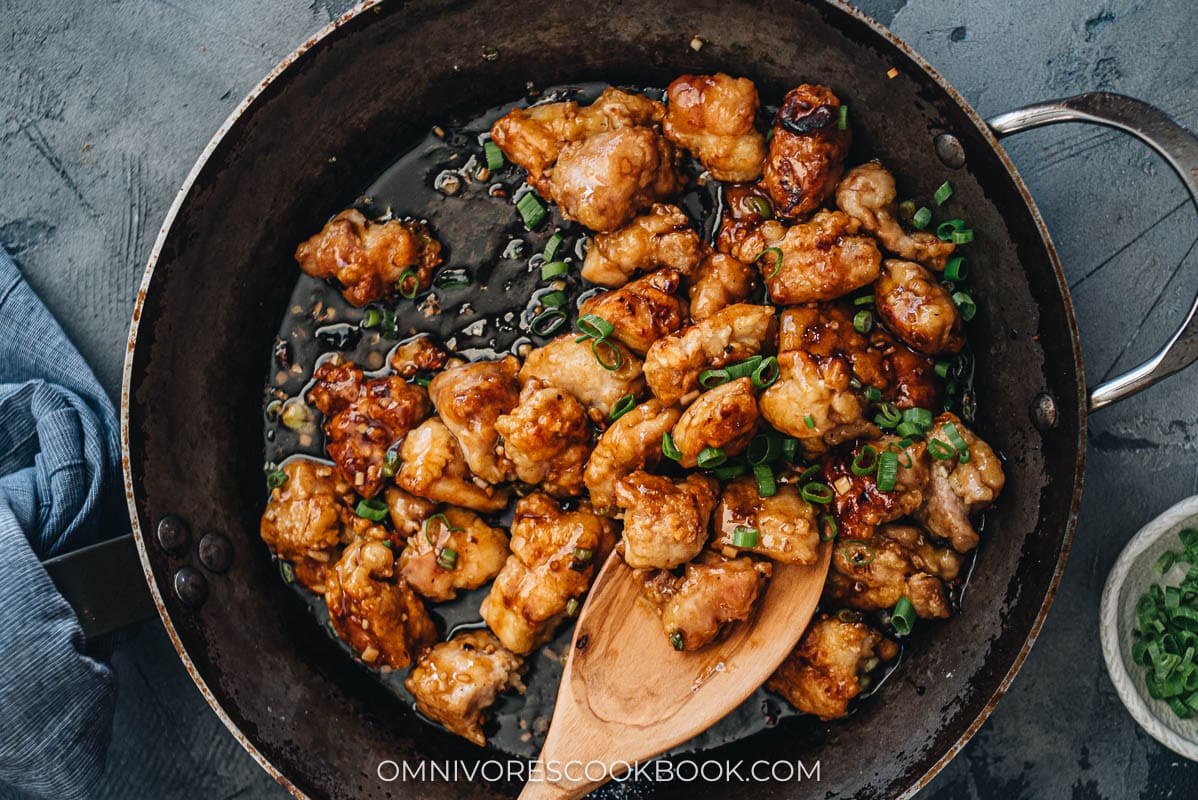Crispy Sesame Chicken (without Deep Frying) - Omnivore's Cookbook