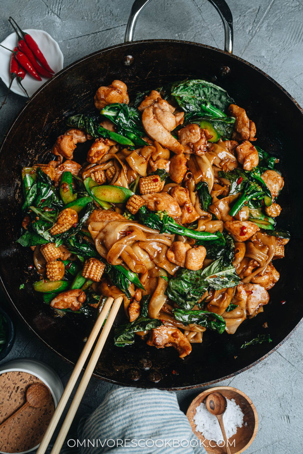 Drunken Noodles (Pad Kee Mao) - Omnivore's Cookbook