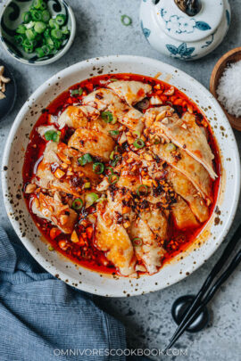Saliva Chicken (口水鸡, Sichuan Chicken in Red Oil Sauce) - Omnivore's ...