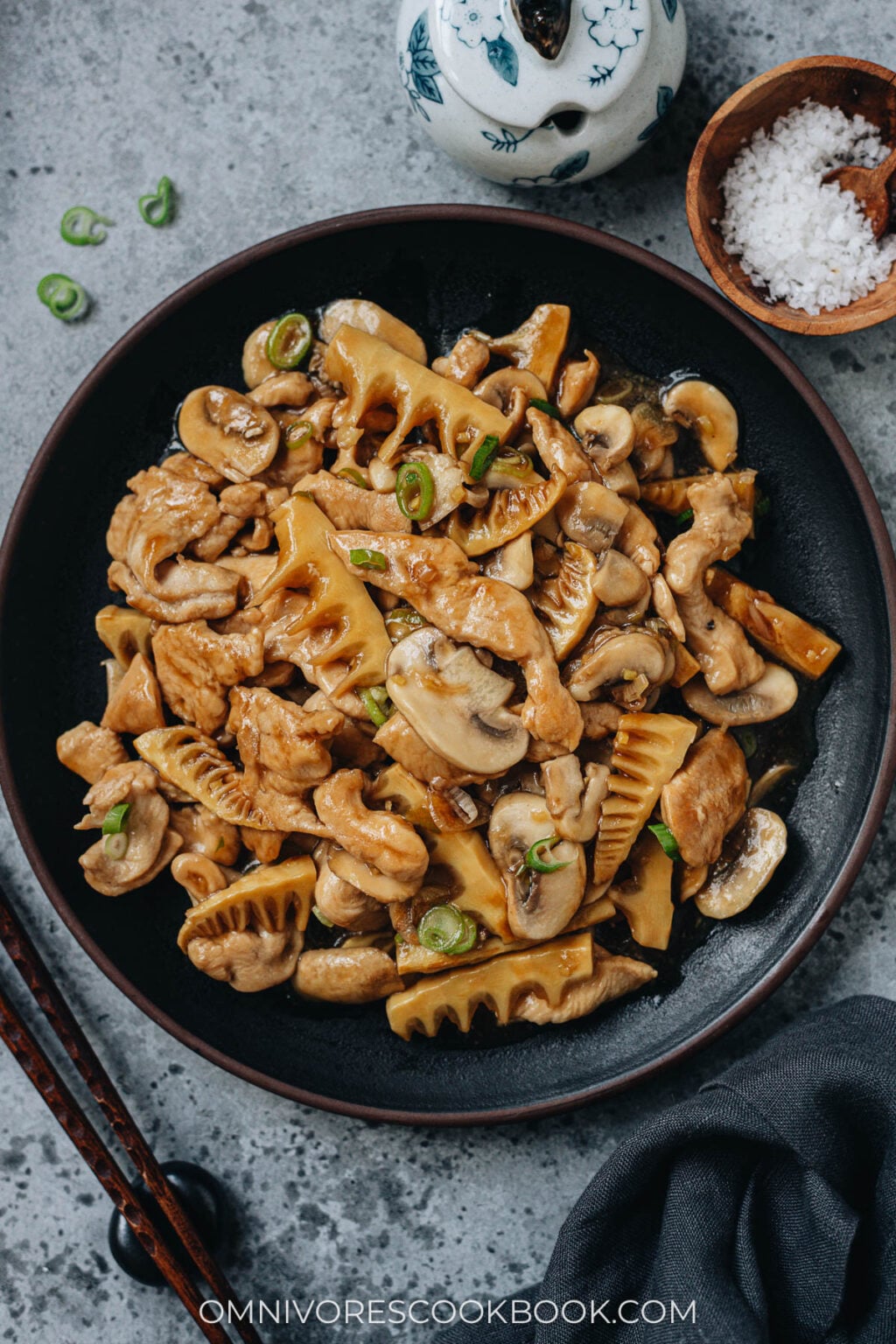Chinese language Mushroom Hen Stir Fry - Street Food Spectacle