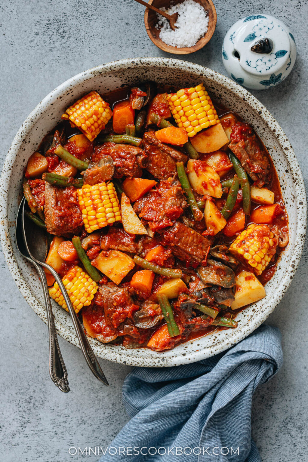 Pork and Vegetable Stew (乱炖) - Omnivore's Cookbook