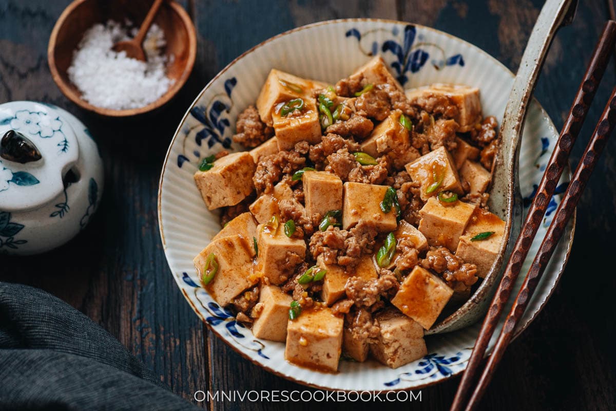Tofu With Minced Pork - Omnivore's Cookbook