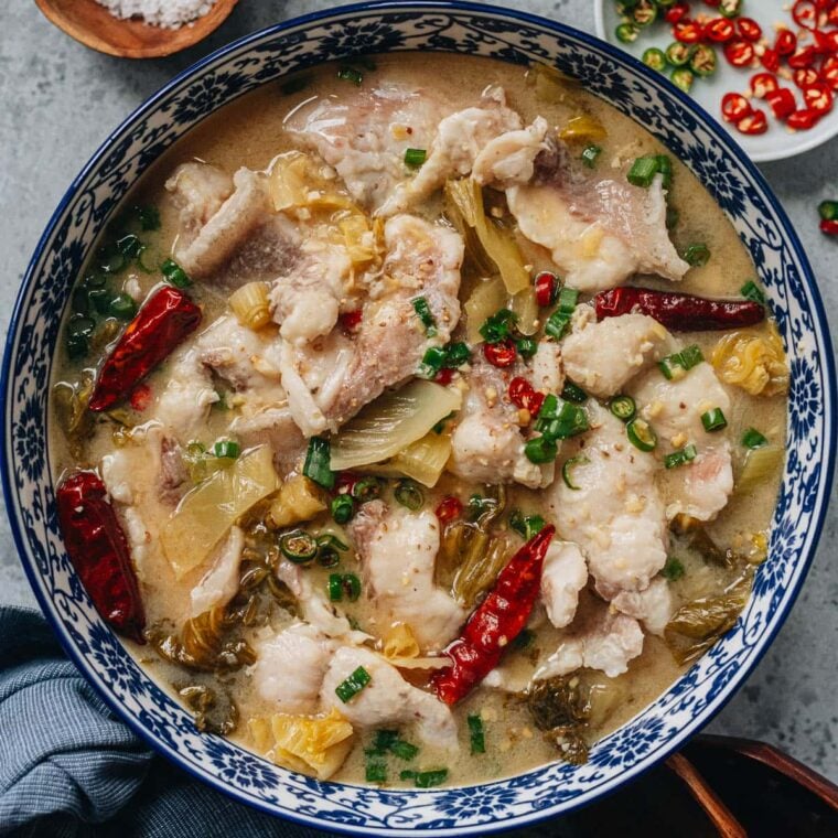 Suan Cai Yu (酸菜鱼, Sichuan Fish with Pickled Mustard Greens) - Omnivore ...