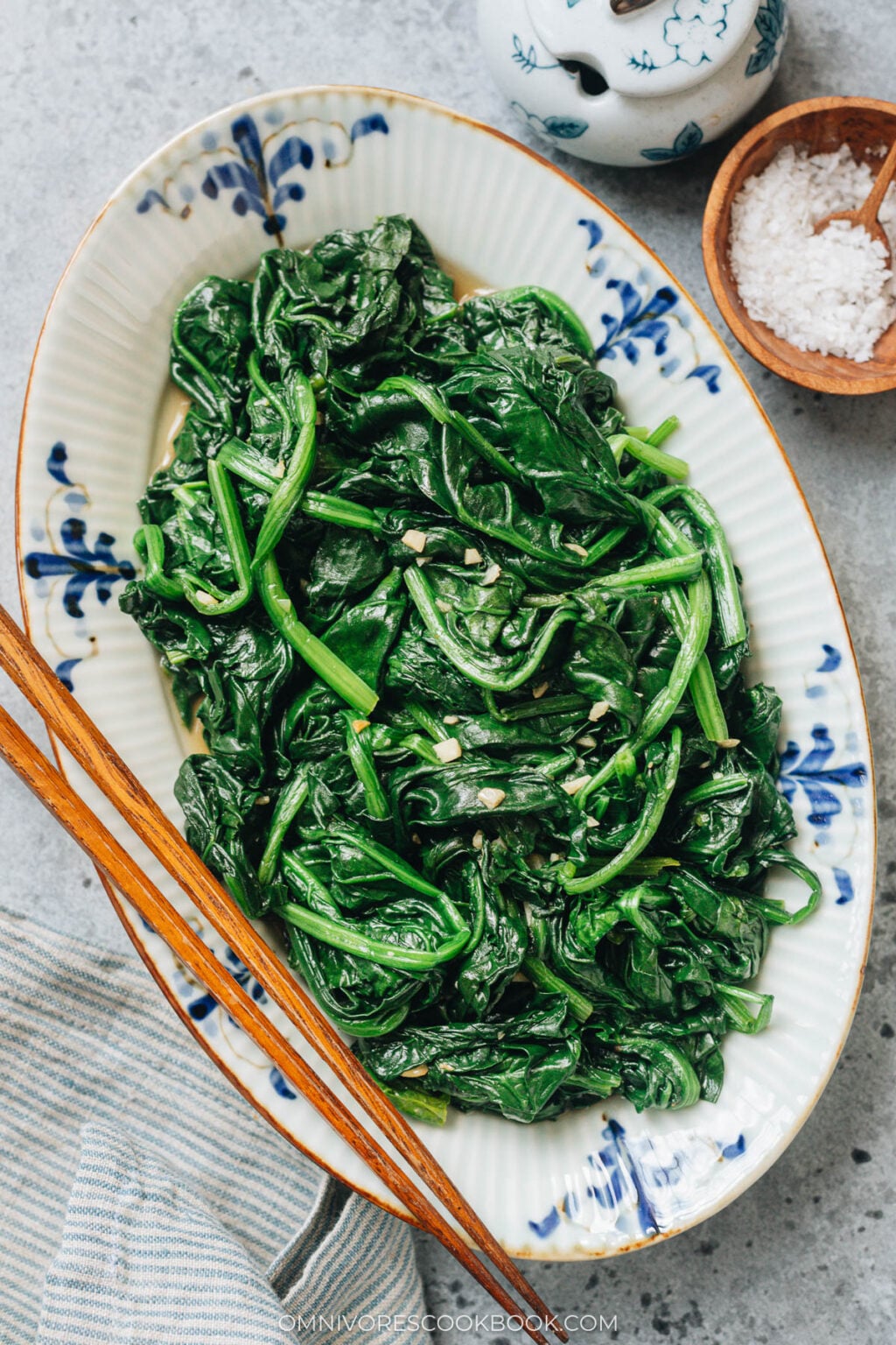 Spinach Stir Fry - Omnivore's Cookbook