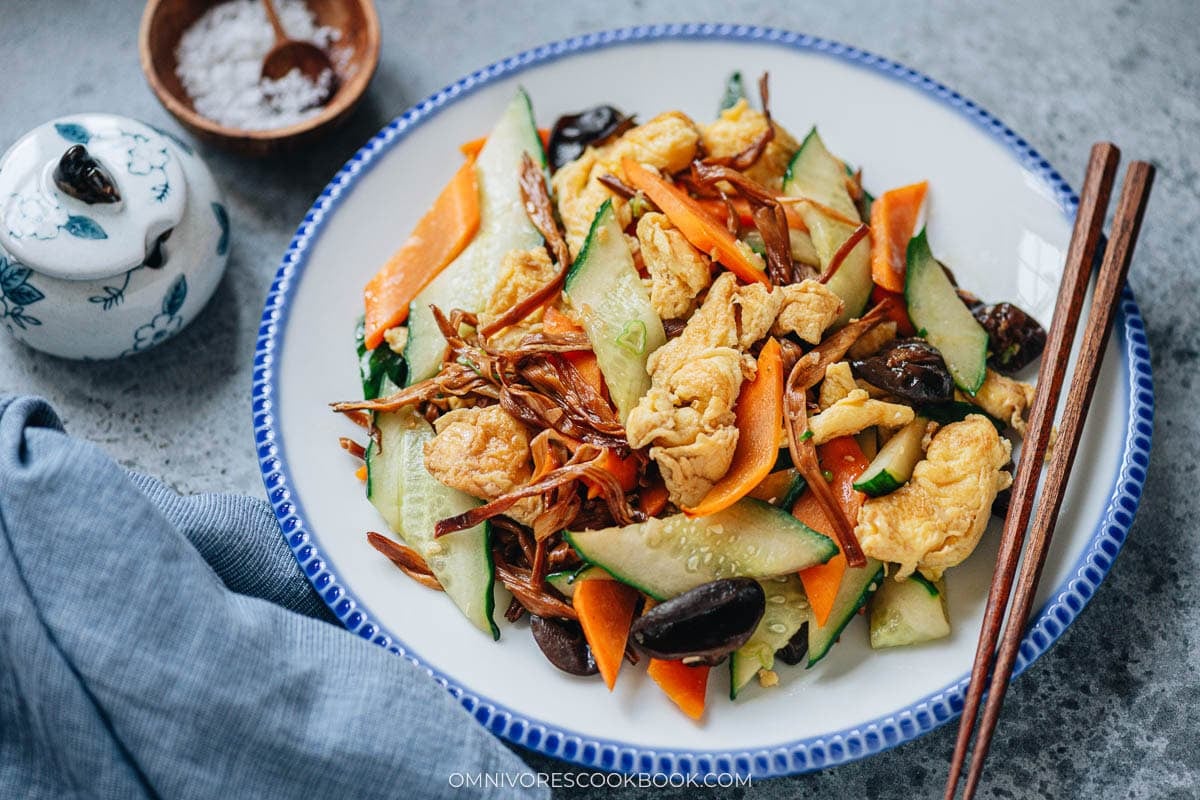 Cucumber and Egg Stir Fry - Street Food Spectacle