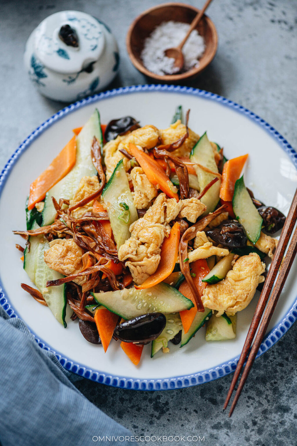 Cucumber and Egg Stir Fry - Street Food Spectacle