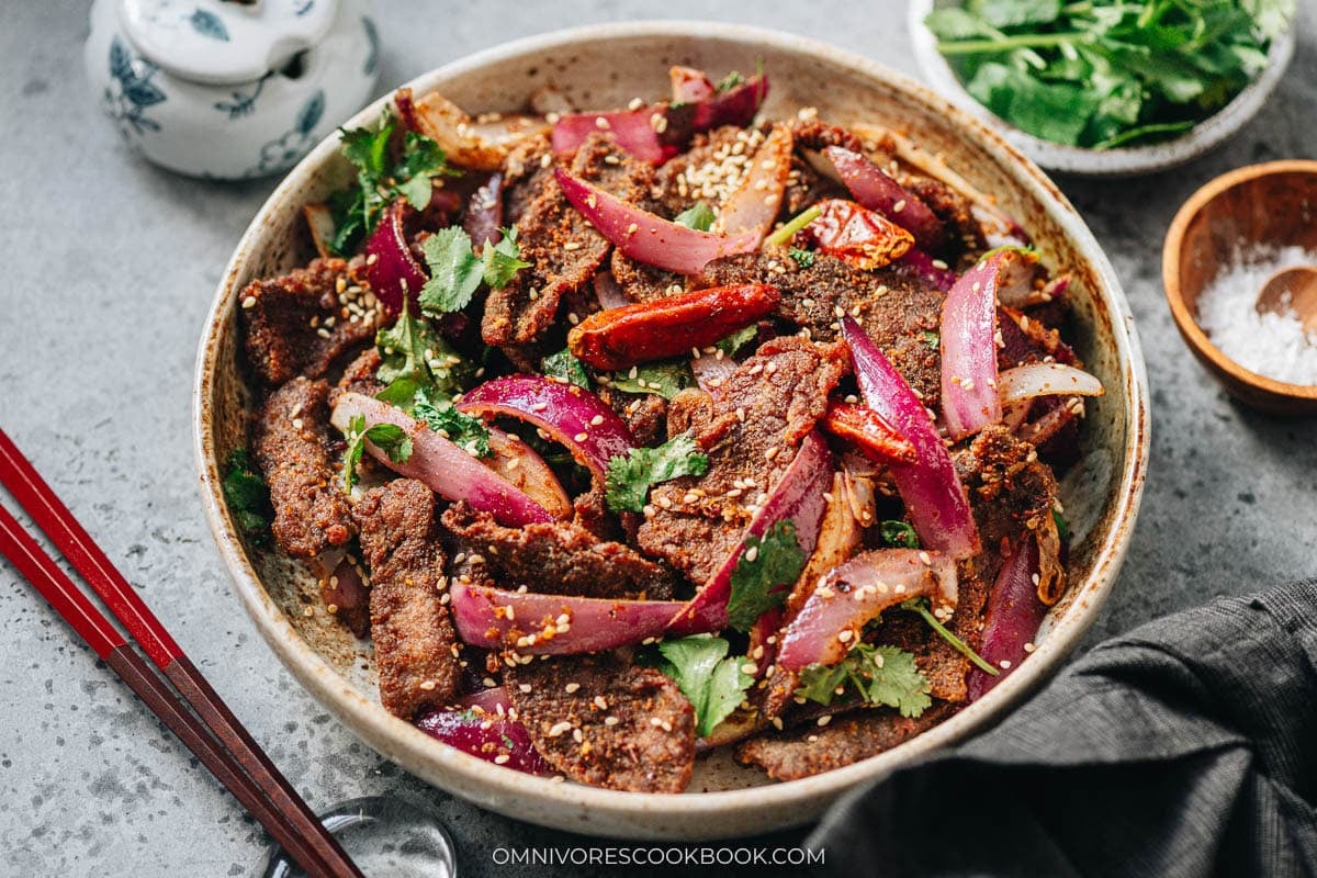 Cumin Beef (孜然牛肉) - Omnivore's Cookbook